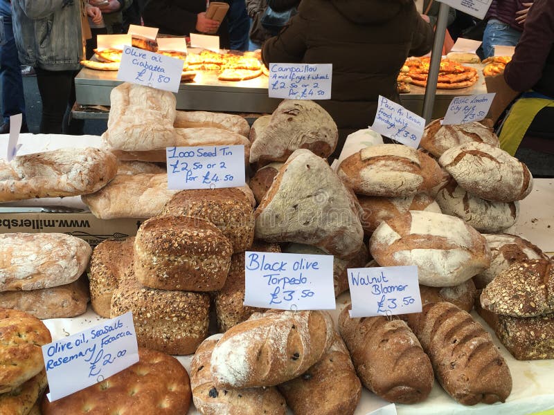 Loaves ofbread stock photo. Image of types, stall, bread - 151357832