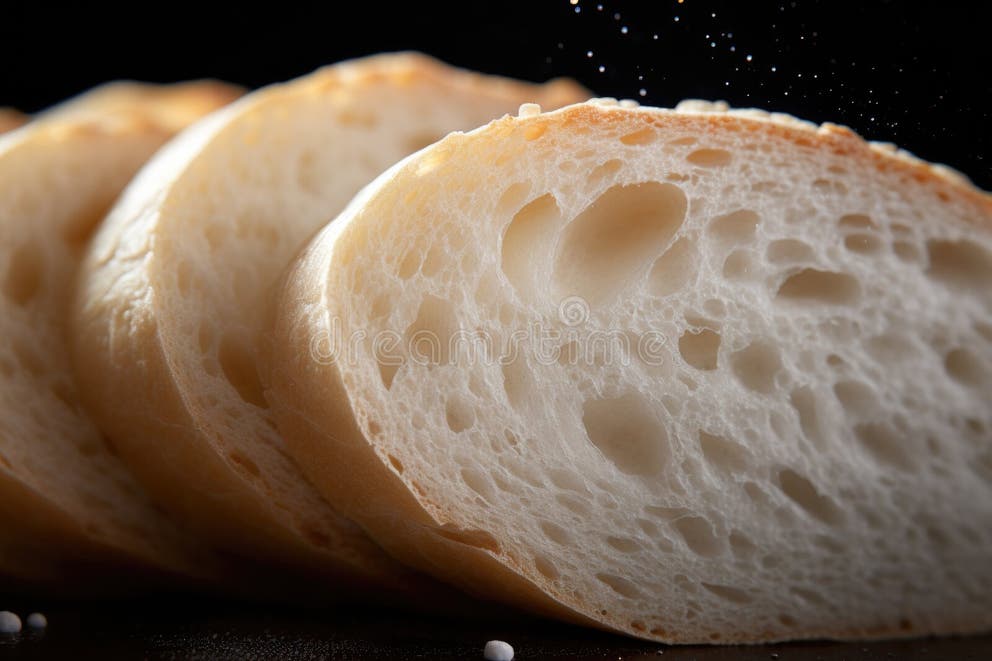 Bread Made only from Egg Whites, Sugar and Cornstarch Stock ...