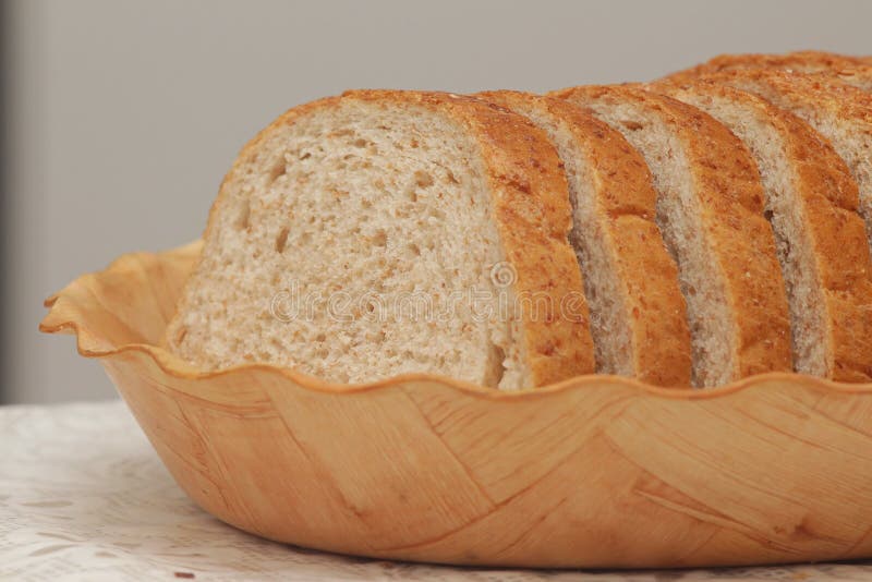 Bread Made from the Second Grade of Sliced Flour Stock Image - Image of ...