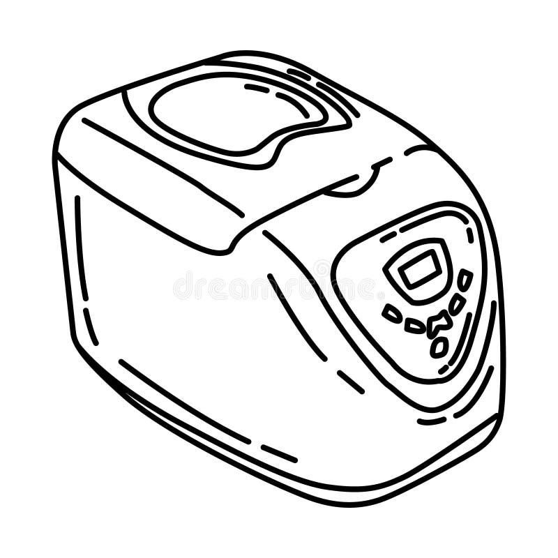 Bread Maker Icon. Doodle Hand Drawn or Outline Icon Style Stock Vector ...