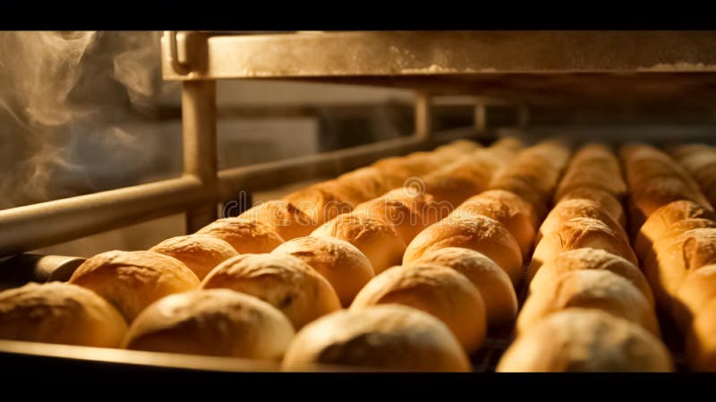 Bread Making Business. Fresh Bread from Cereals with Seeds from a Bakery. Baking Bread in the ...