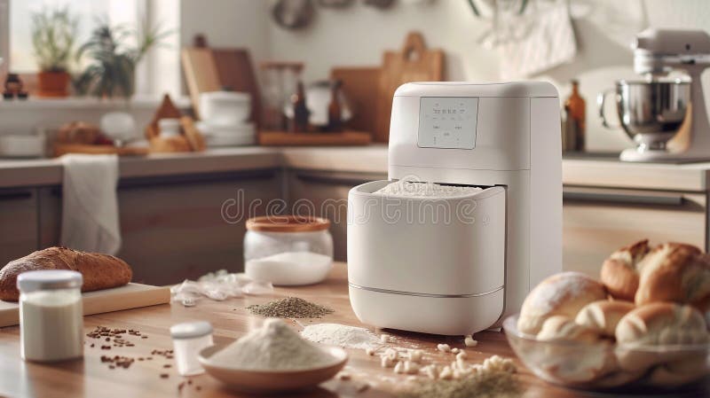 A Bread-making Machine in a Modern Kitchen Setting. Innovative ...