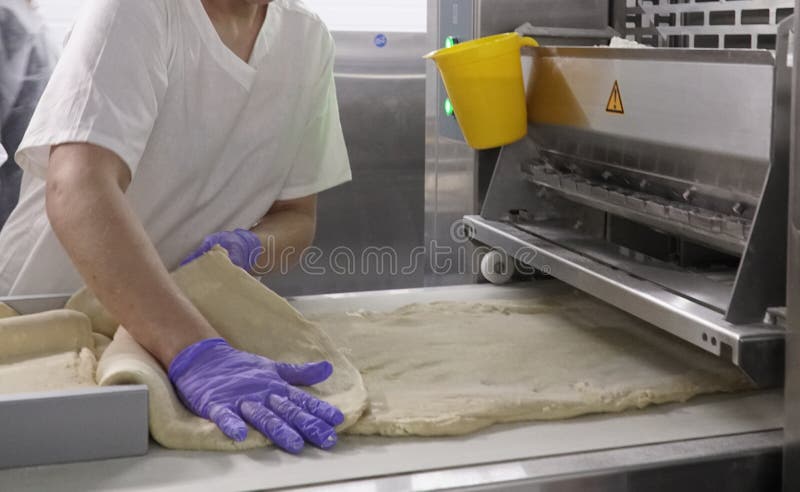 Bread making process. stock photo. Image of flour, cake - 100973374