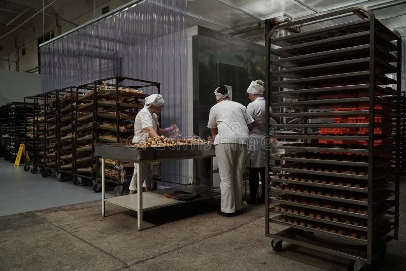 Bread making process. editorial photo. Image of flour - 100974796