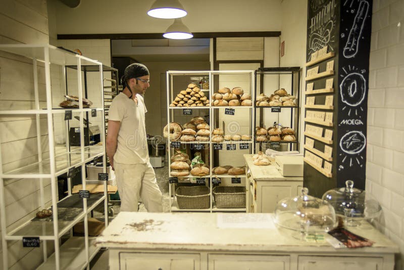 Bread making process. stock photo. Image of baking, young - 212672856