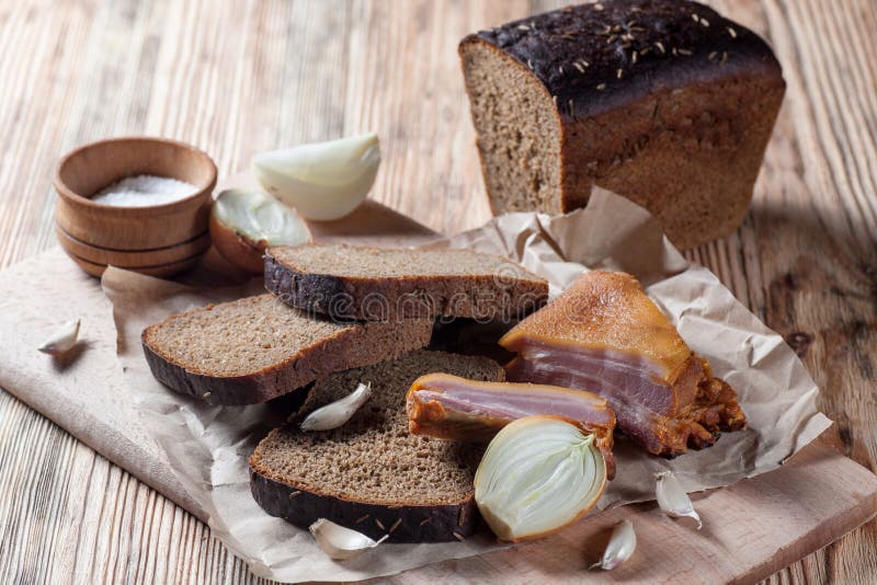 Bread & meet stock photo. Image of gourmet, traditional - 81095480