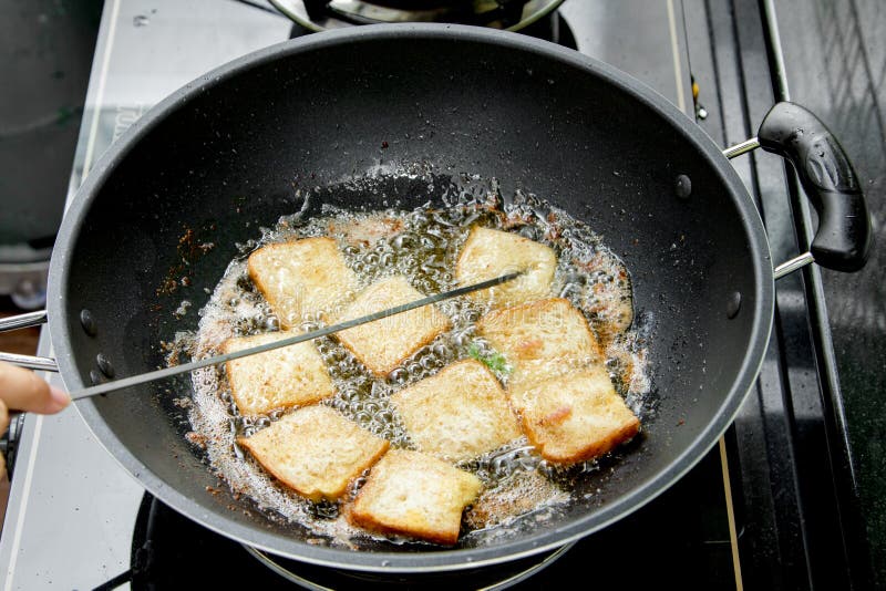 Bread with minced pork stock photo. Image of thai, pork - 55841658