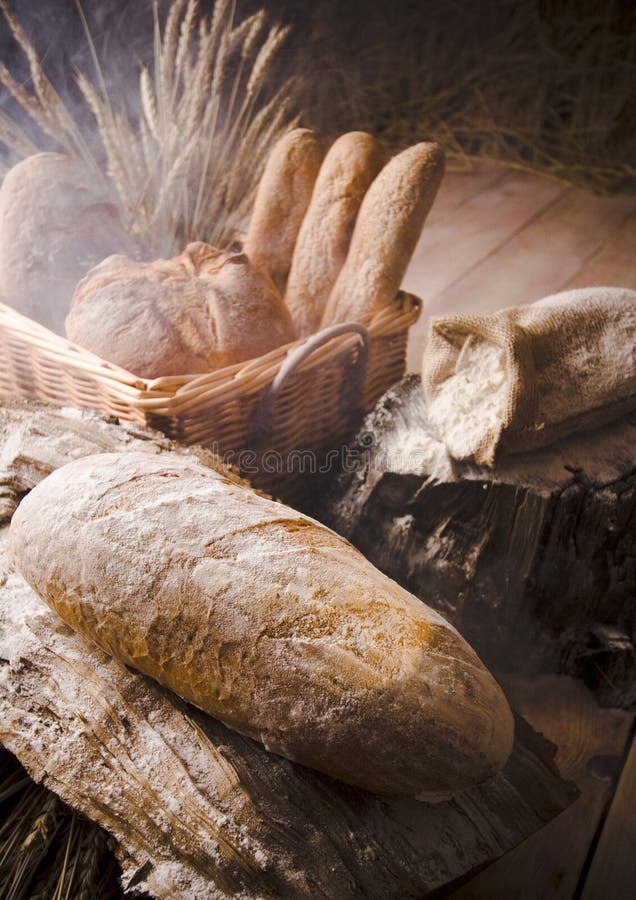 Bread mix in smoke stock photo. Image of bake, breakfast - 1955780