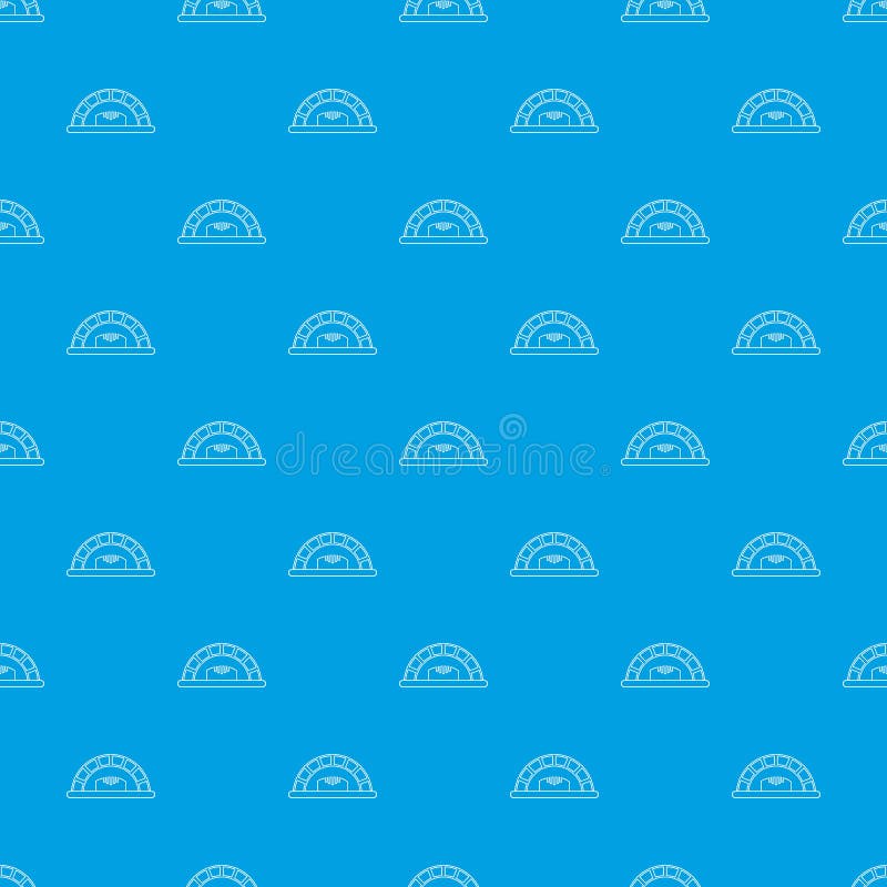 Bread Oven Pattern Vector Seamless Blue Stock Vector - Illustration of ...