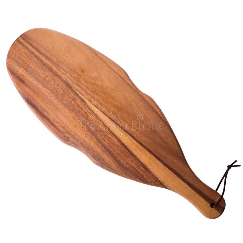 Bread Paddle Isolated on a White Background Stock Photo - Image of ...