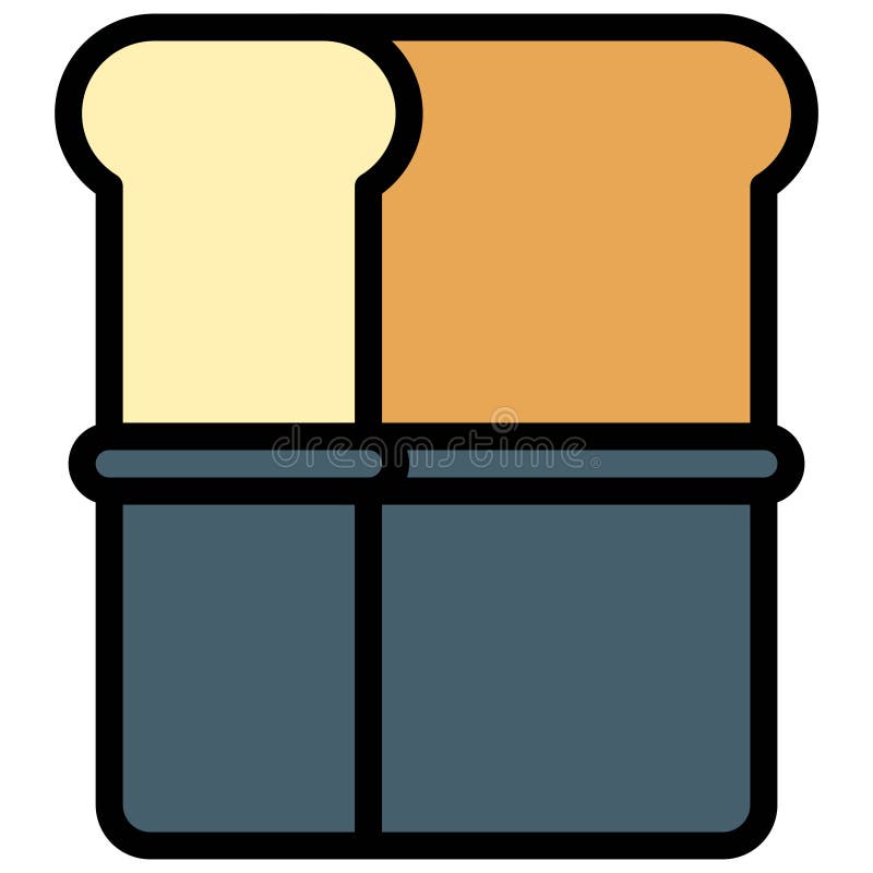 Bread Pan Icon, Bakery and Baking Related Vector Stock Vector ...