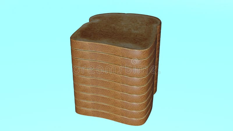 Bread pieces stock illustration. Illustration of black - 338079881