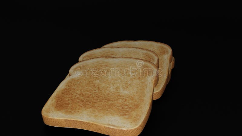 Bread pieces stock illustration. Illustration of hand - 338080653