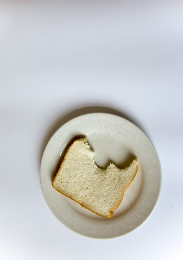 Bread on the plate stock photo. Image of white, nutrition - 180768494