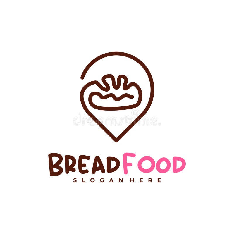 Bread Point Logo Vector Template, Creative Bread Logo Design Concepts ...