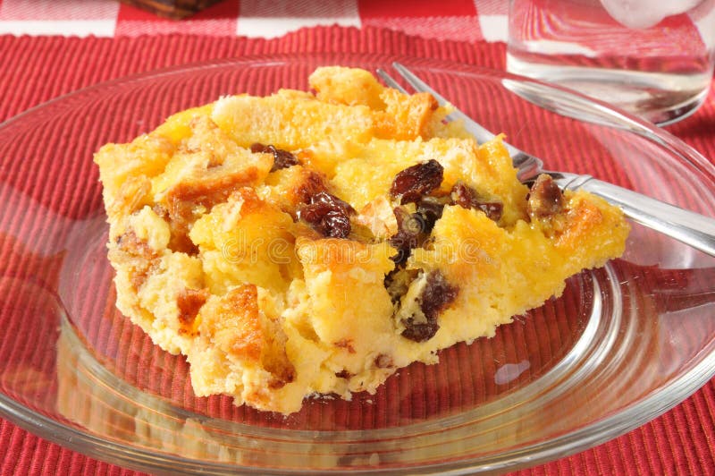 Bread pudding closeup stock image. Image of sweets, treat - 31176463