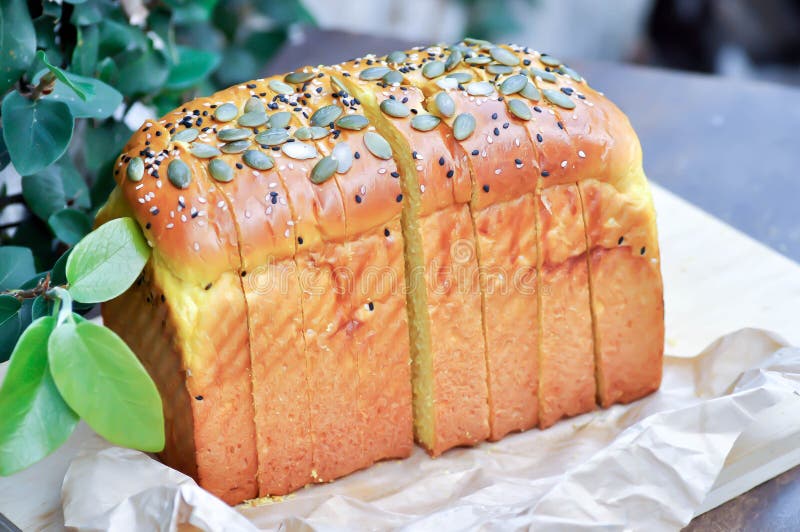 Bread , Pumpkin Bread or Loaf of Bread or Sliced Bread or Cut Bread ...