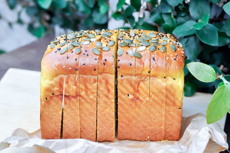 Bread , Pumpkin Bread or Loaf of Bread or Sliced Bread or Cut Bread ...