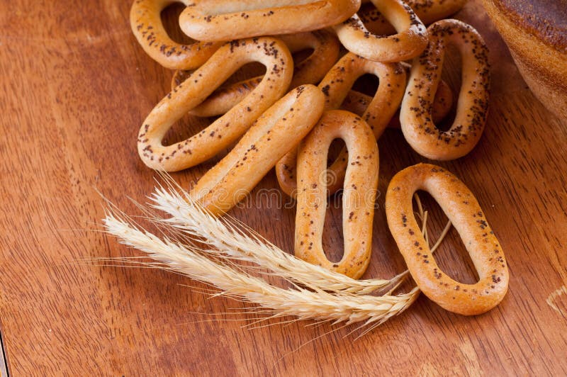 Bread ring stock image. Image of closeup, bublik, white - 13232447