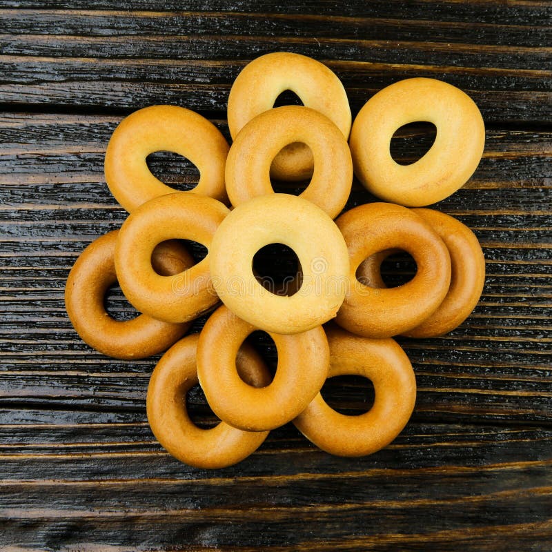 Bread rings on table stock image. Image of cuisine, pastry - 41038699