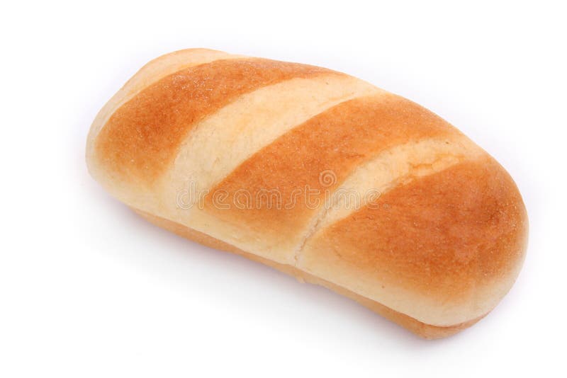 Bread and Butter Isolated on White Stock Image - Image of flour, fresh ...