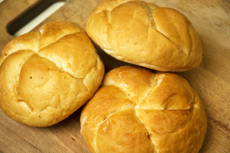 Bread roll stock image. Image of crisp, baker, food, kaiser - 5893799