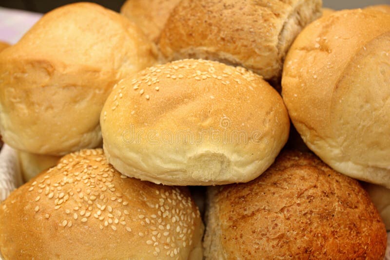 Bread Rolls stock image. Image of wholesome, crisp, unsliced - 25686817
