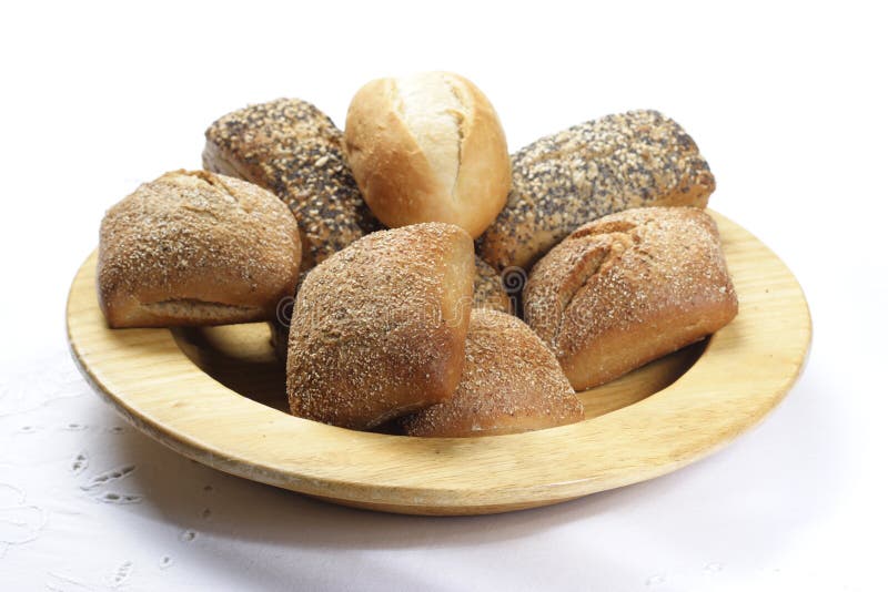 Bread rolls stock image. Image of bread, crusty, plate - 2911469