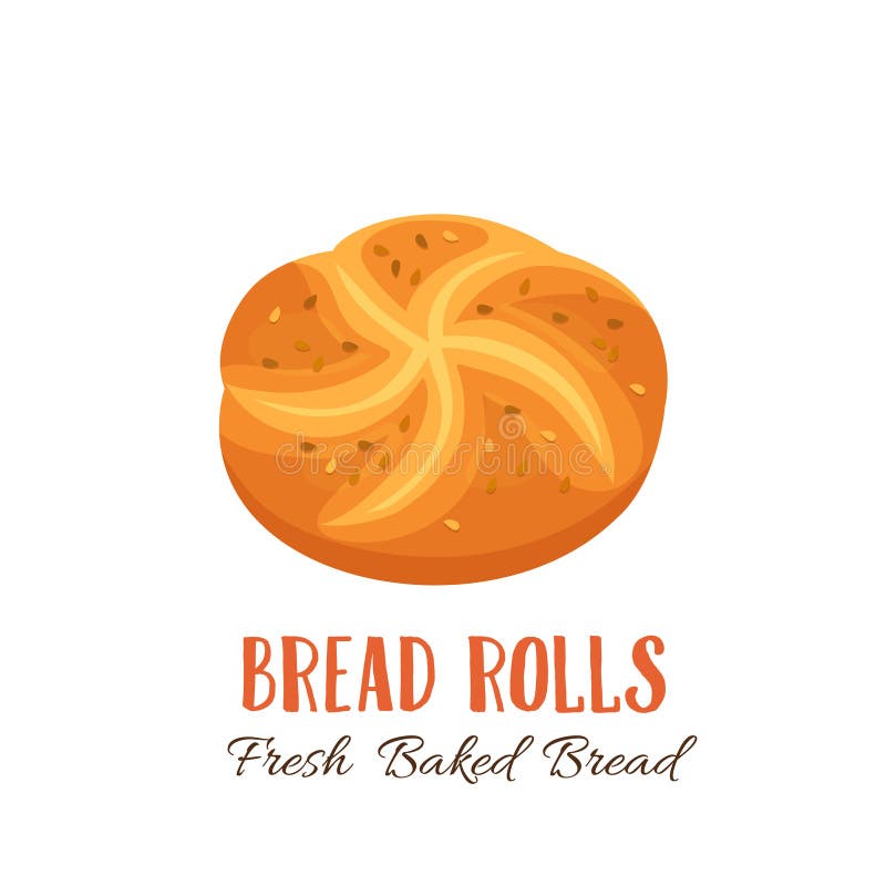Bread rolls icon stock vector. Illustration of icon, loaf - 99350293