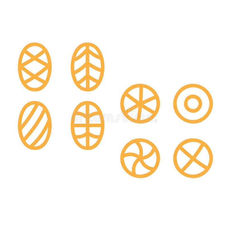 Bread rolls illustration stock vector. Illustration of vector - 237385936