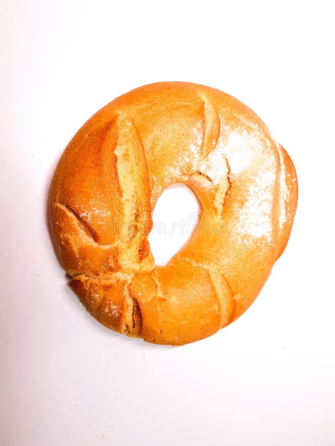 Bread Round Circle Isolated Baked Stock Photo - Image of baked, healthy ...