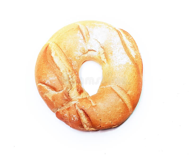 Bread Round Circle Isolated Baked Stock Photo - Image of conserve, loaf ...