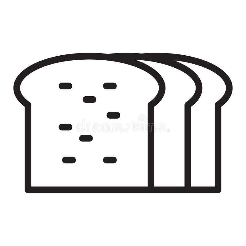 Bread, Breakfast Isolated Color Vector Icon that Can Be Easily Modified ...