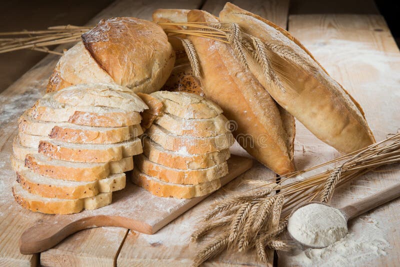 Bread rustic stock image. Image of domestic, cereal, bakery - 66482693