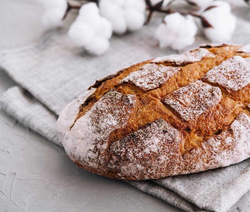 Bread Rye, Whole Grain on a Grey Stock Image - Image of table, bakery ...