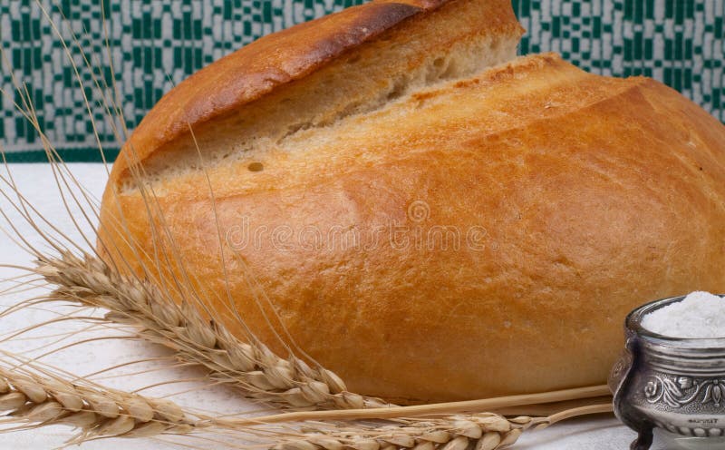 Bread and salt. stock image. Image of russian, white - 11026601