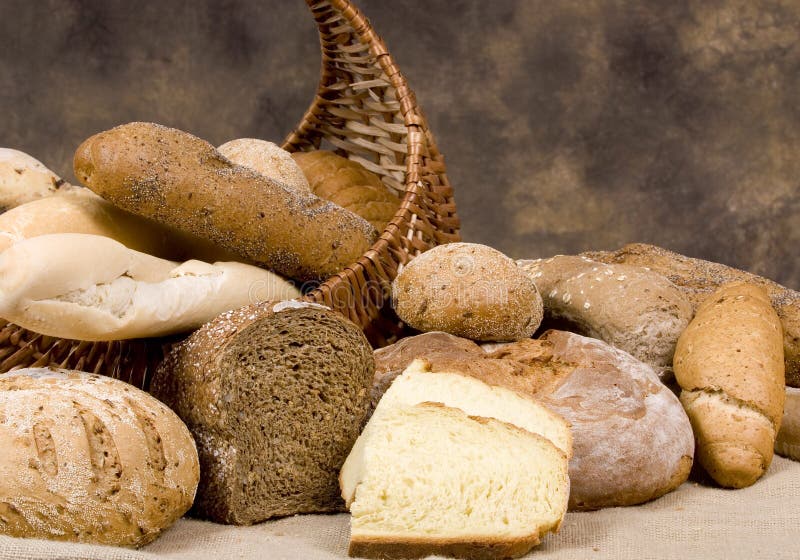 Bread Series (assortment of Breads) Stock Image - Image of hard, roll ...