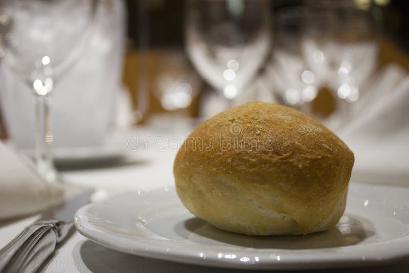 A Home Baked Bread Served at a Fancy Restaurant Stock Image - Image of ...