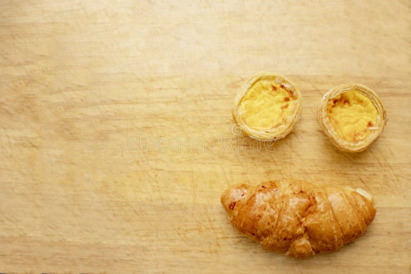 Bread Shaped Smiley Face on a Wooden Stock Image - Image of concept ...