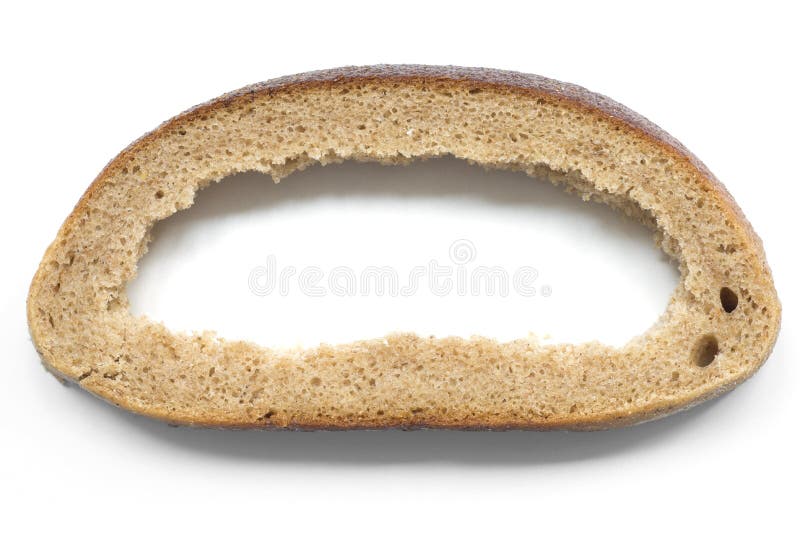 Bread slice with hole stock image. Image of food, wheat - 46198145