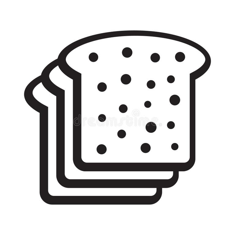 Bread Slice Icon. Bread Slices Icon Stock Vector - Illustration of icon ...