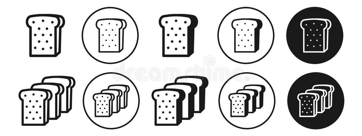 Bread Slice Icon Stock Illustrations – 24,137 Bread Slice Icon Stock ...