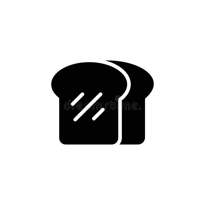 Bread Slice Icon Web Design in Vector Stock Vector - Illustration of ...