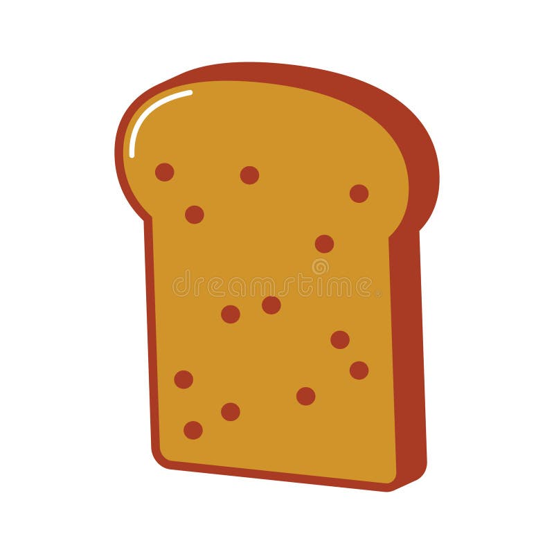 Bread Slice. Vector Illustration Decorative Design Stock Vector ...