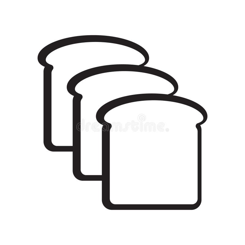 Bread slices icon. stock vector. Illustration of food - 327703913