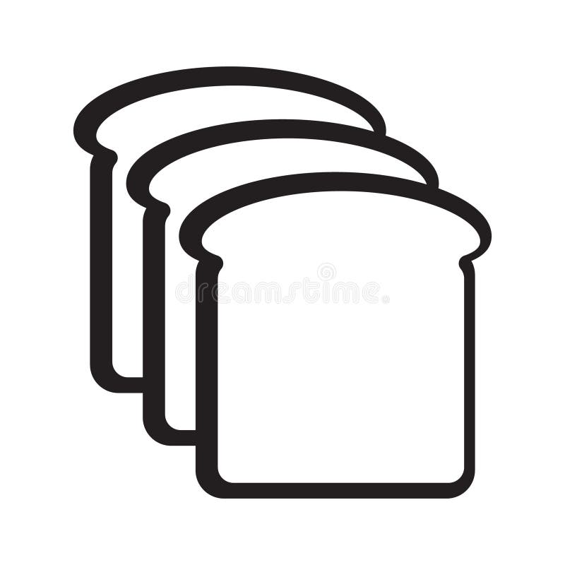Bread slices icon. stock vector. Illustration of slice - 327829036
