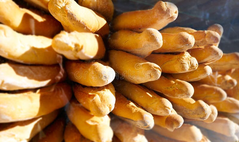 Bread from Spain View through a Window Stock Photo - Image of golden ...