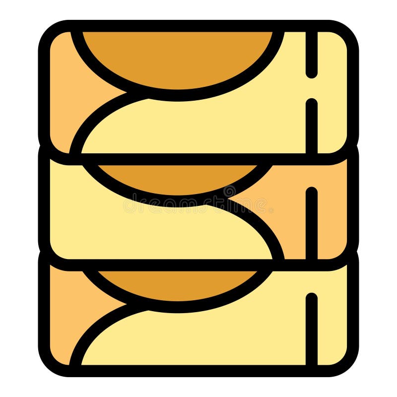 Bread Spring Roll Icon Vector Flat Stock Vector - Illustration of food ...