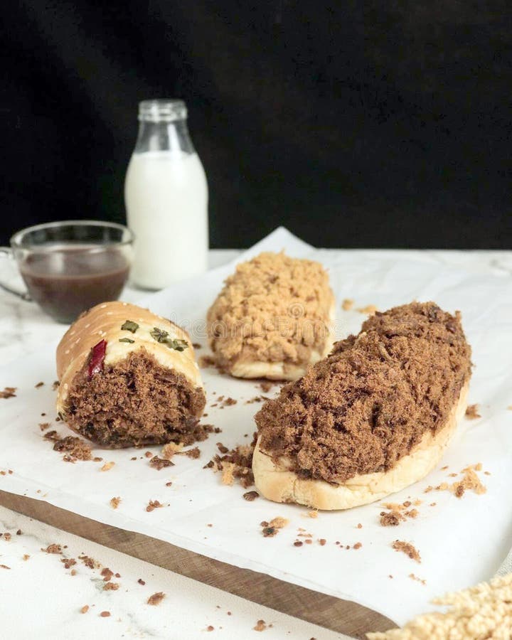Bread with a Sprinkling of Shredded on Top Stock Image - Image of food ...