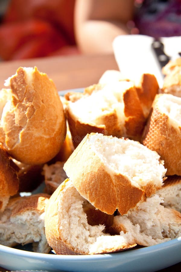 Bread Standing on the Table Stock Image - Image of table, served: 217580485